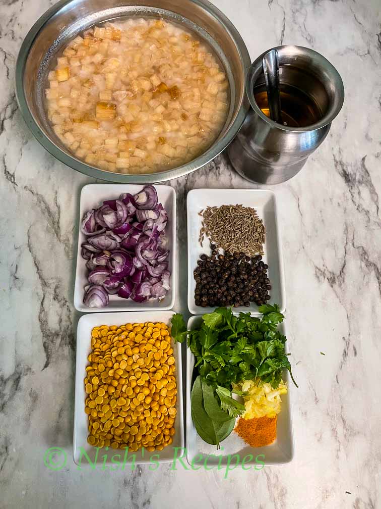 Valaithandu Soup » Nish's Recipes » Soup » Valaithandu Soup